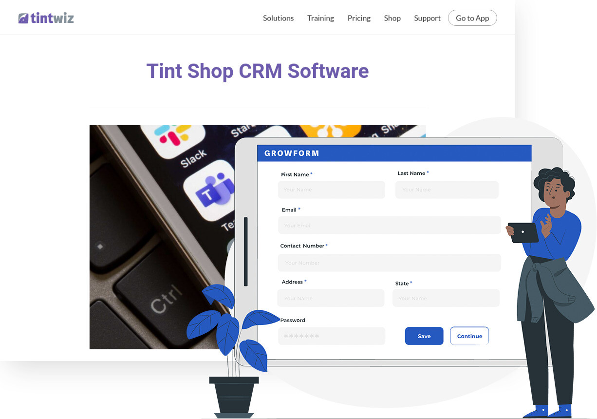 Tint Wiz form builder by Growform
